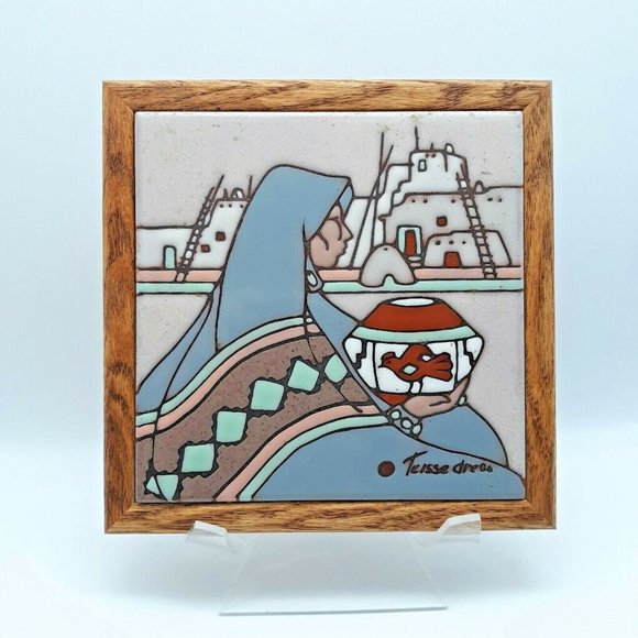 Cleo Teissedre | Art | Cleo Teissedre Handpainted Southwestern Ceramic ...